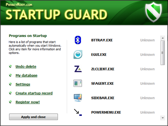 Startup Guard: Get alerted of new startup entries